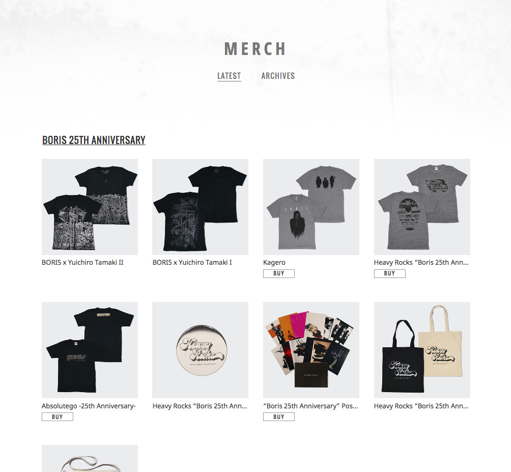 Merch Page Updated | Borisheavyrocks